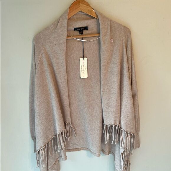 Love Tree | Sweaters | Nwt Love Treecardiganopenfrontfringe | Poshmark